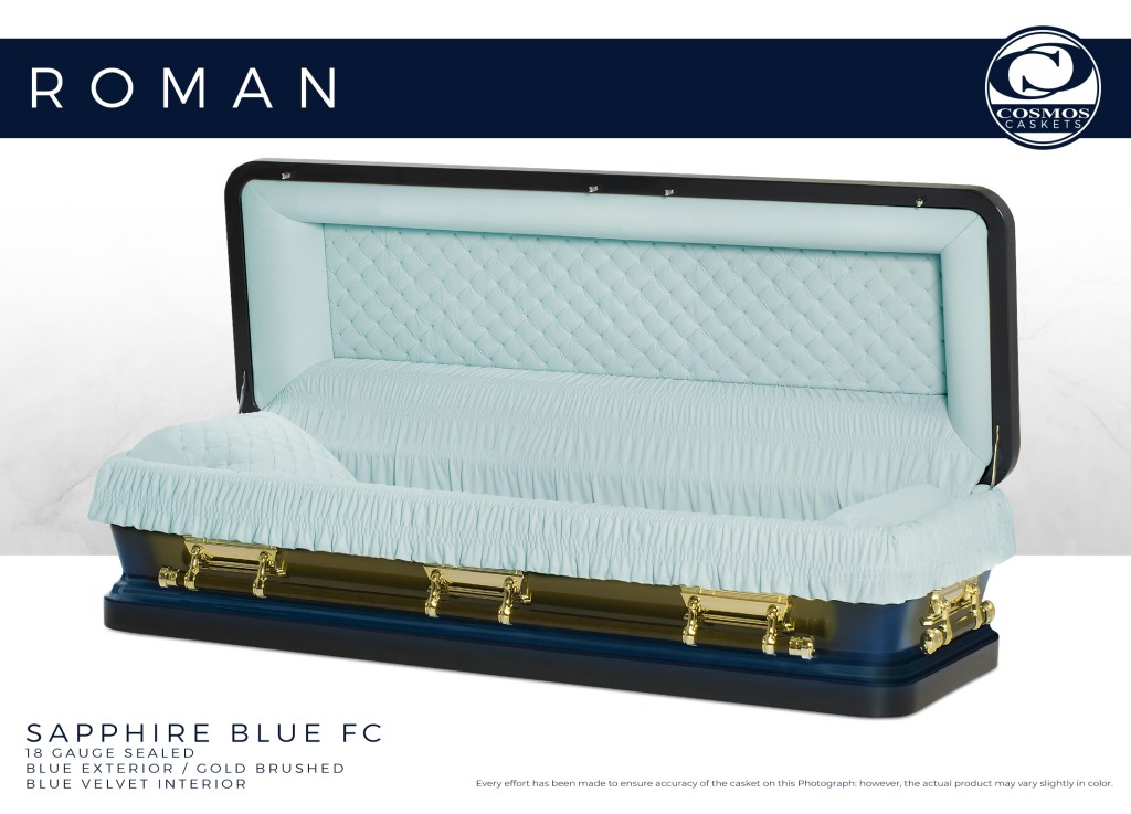 Roman Sapphire Blue FC – CosmosCaskets.com