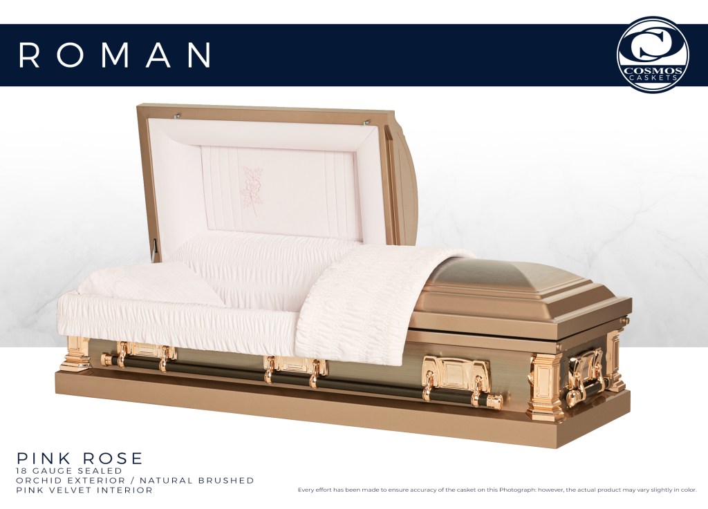 Roman Pink Rose – CosmosCaskets.com