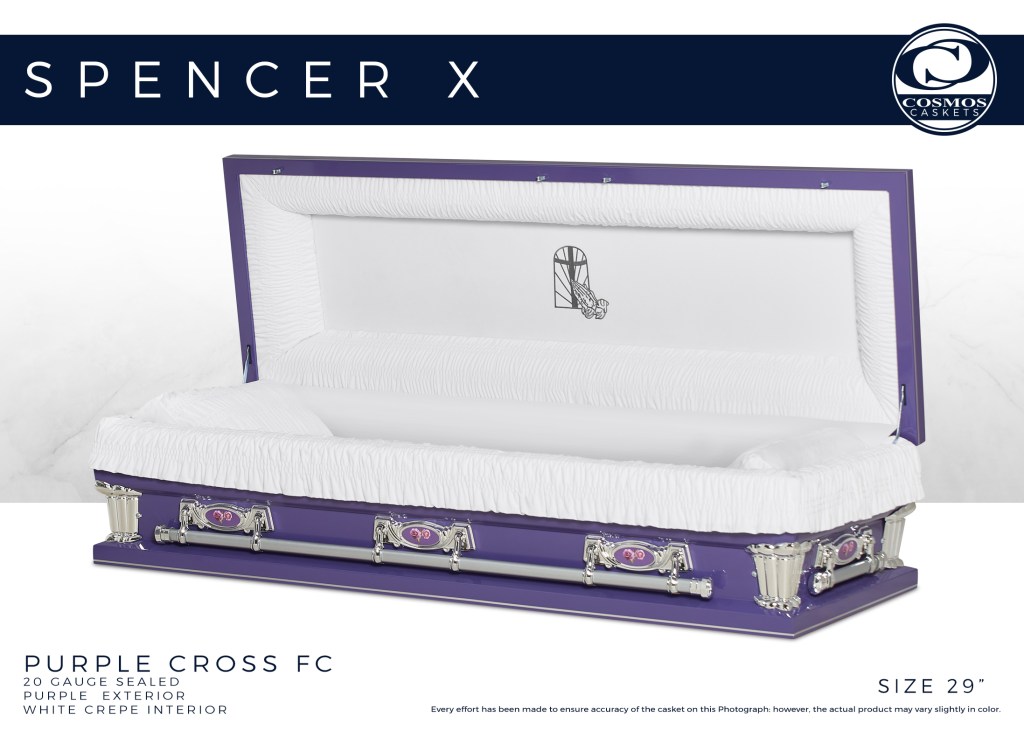 Spencer X Purple Cross FC – CosmosCaskets.com