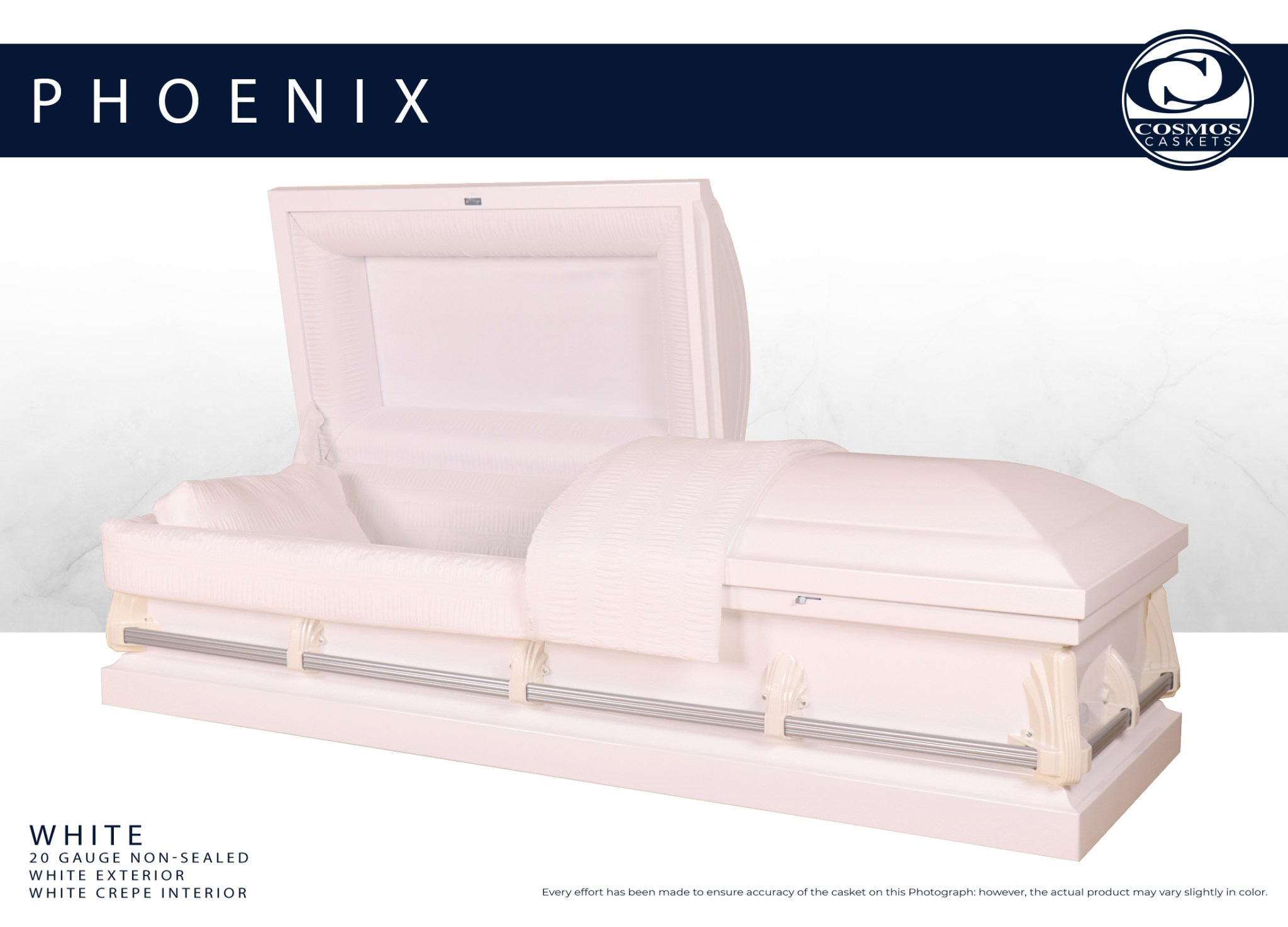 Phoenix White – CosmosCaskets.com